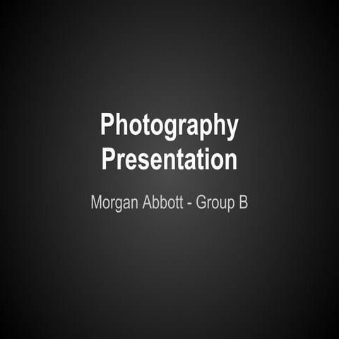 Photography presentation | PDF