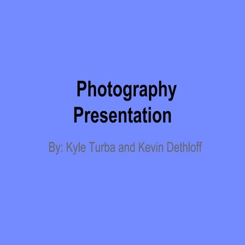 Photography Presentation | PPT
