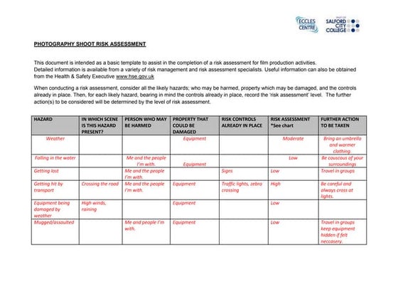 Location risk assessment | DOCX