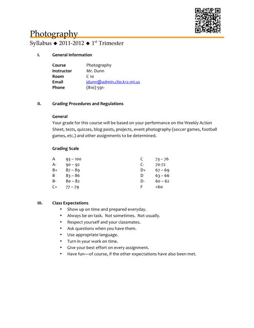 Digital Photography Outline | PPT