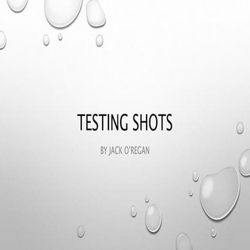 Photography test shots | PPT