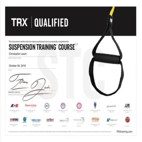 TRX Suspension Training Certification | PPT
