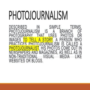 Photojournalism | PPTX