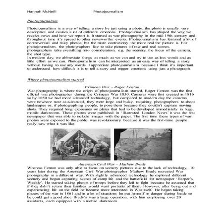 Photojournalism final docx | DOCX