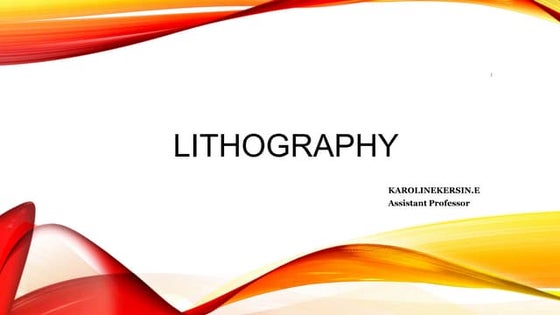 Photolithography | PPTX | Photo Editing Software | Computer Software and Applications