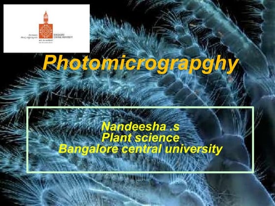 photomicrography and microphotography.pptx | Photography | Arts and Crafts