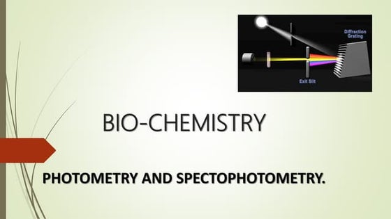 Colorimeter and Photometer | PPT