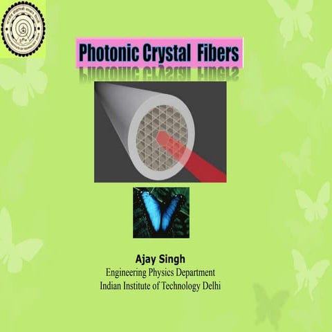 photonic crystal fibers -The nonlinear scattering effects in optical ...