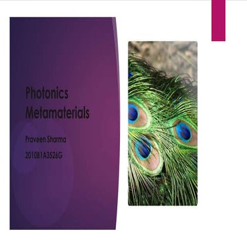 Photonics Metamaterials | PPTX