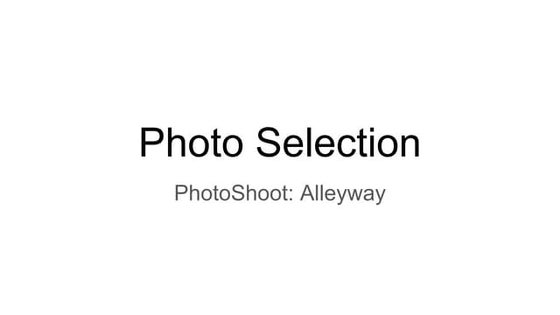 Photo selection | PPT