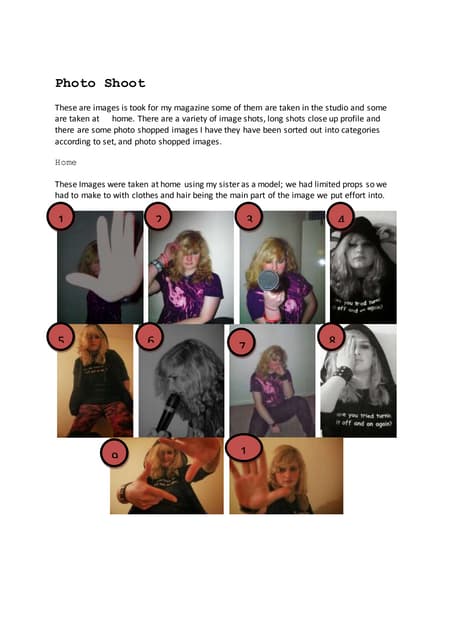 Photoshoot Analysis | DOCX