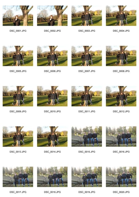 Photo shoot contact sheet | PDF