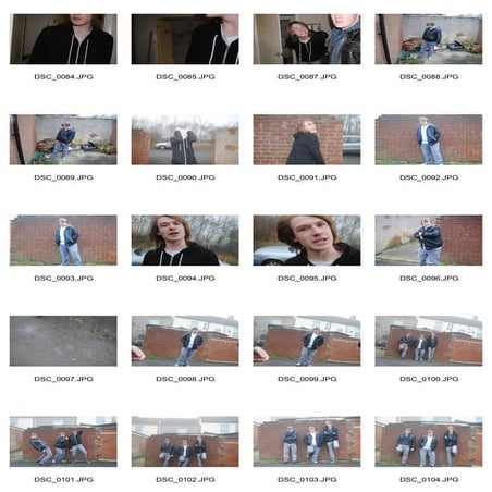 Photo shoot contact sheet | PDF