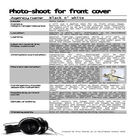 Media Studies - school magazine project | PDF