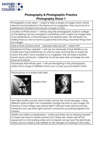 Final major project ideas & inspirations powerpoint | PPT