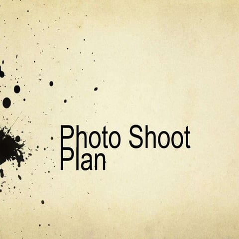 Photo-Shoot for media magazine | PPTX