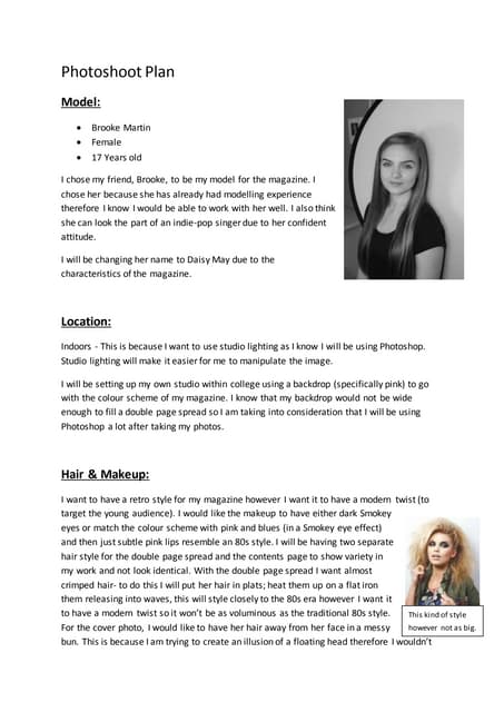 Preliminary Photo Shoot | PPT | Photography | Arts and Crafts