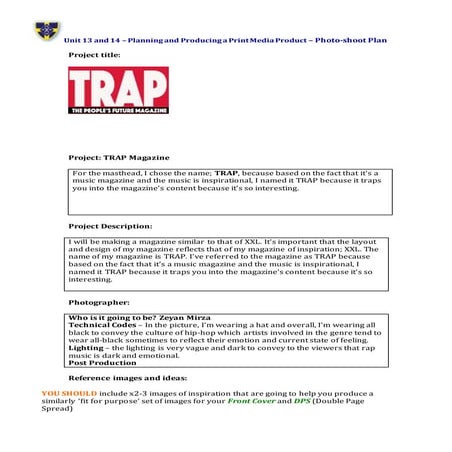 Magazine pitch and proposal overview | DOCX