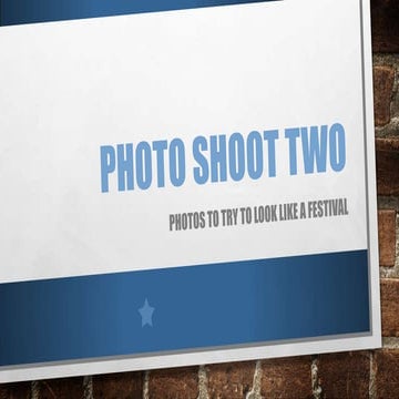 Photo shoot two | PPT