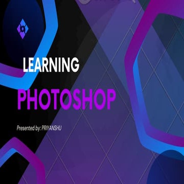 Learning Photoshop through adobe photoshop | PDF