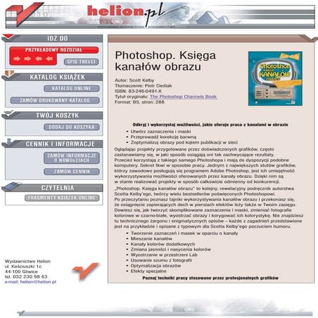 Photoshop. Księga kanałów obrazu | PDF