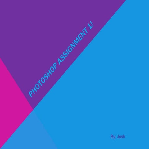 Photoshop assignment 1! | PPT