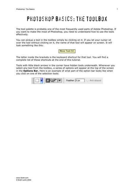 Basic exercises for photoshop | DOCX