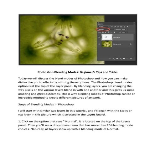 Photoshop Blending Modes_ Beginner’s Tips and Tricks | PDF