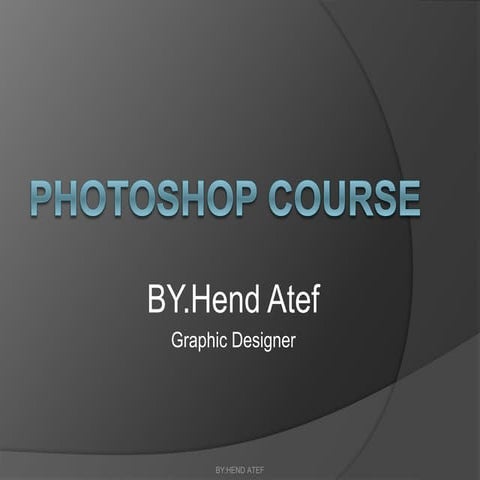 Photoshop course | PPTX