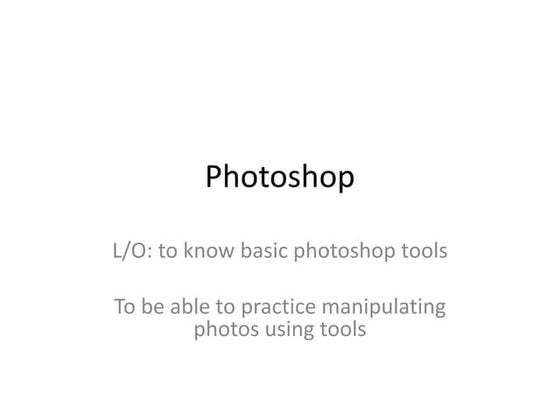 Photoshop task | PPTX