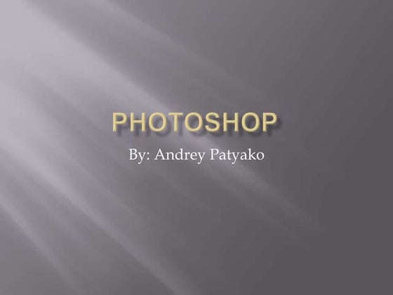 Photoshop assignment | PPT