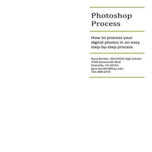 Photoshop Process | PDF