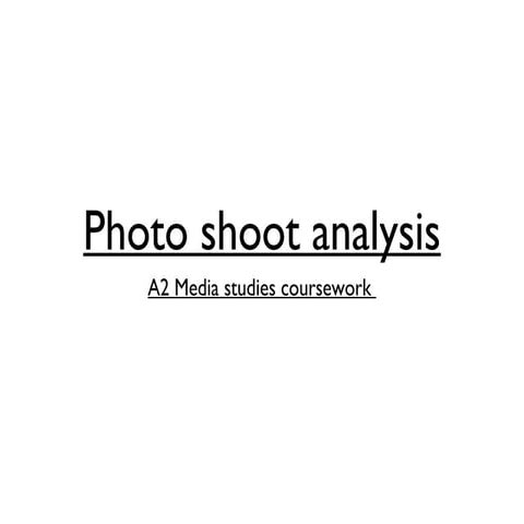 Analysis of camera shots | PPTX