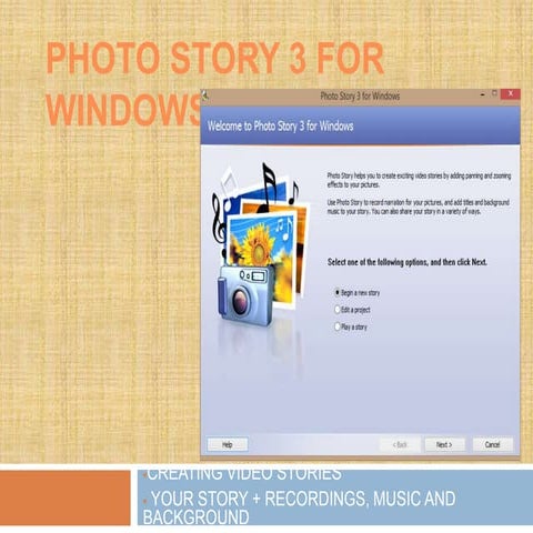Photo story 3 for windows | PPT