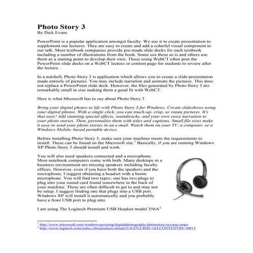 Photo story 3 guide | PDF