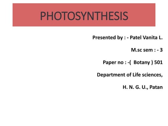 Photosynthesis light reaction and dark reaction | PPTX | Chemistry ...
