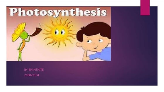 grade 9 -Photosynthesis Power point Presentation | PPTX | Chemistry ...