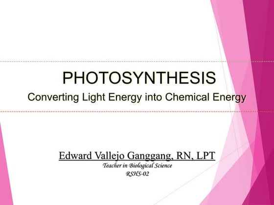 Light reaction of photosynthesis | PPTX | Chemistry | Science