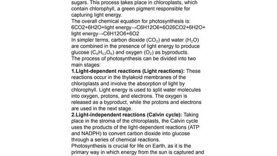 Photosynthesis (class 10) | PPTX