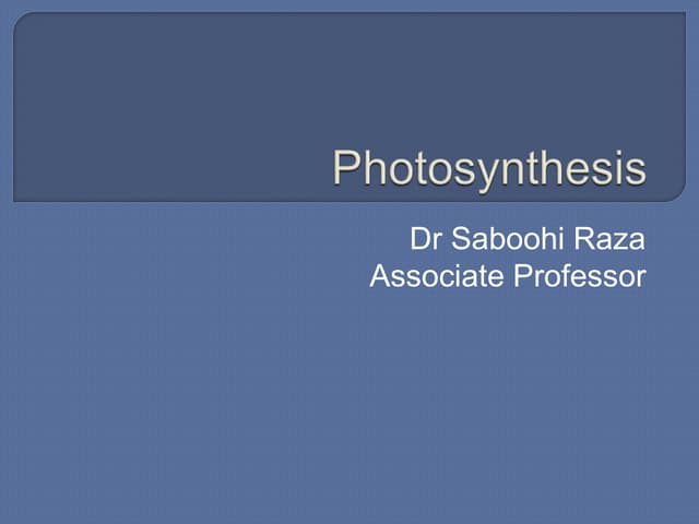 Chapter 13 photosynthesis in higher plants | PPT