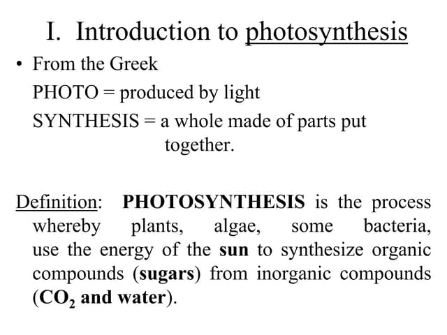 grade 9 -Photosynthesis Power point Presentation | PPTX