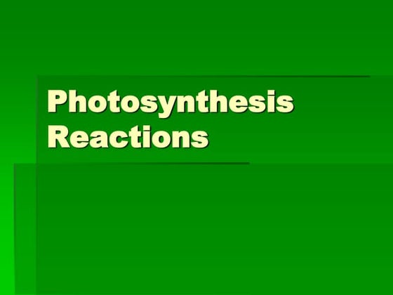 Light independent reactions of photosynthesis | PPTX | Chemistry | Science