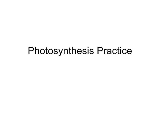 Reactions in photosynthesis for Grade 11 STEM | PPT