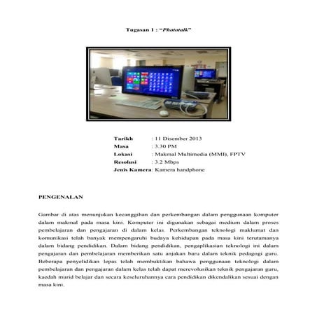 CONTOH PENULISAN PTA BAB 1 SLIDE POWERPOINT INTERAKTIF | DOCX
