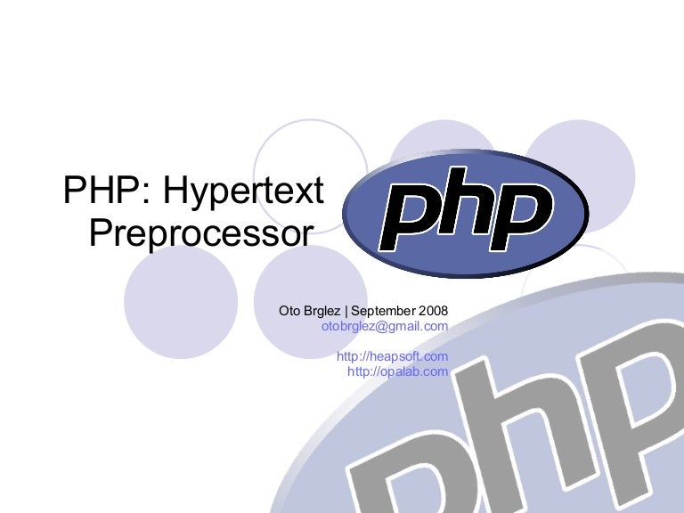 Php Hypertext Preprocessor Introduction 9721