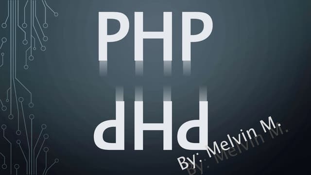 Php Web Design Pptx Programming Languages Computing 6867
