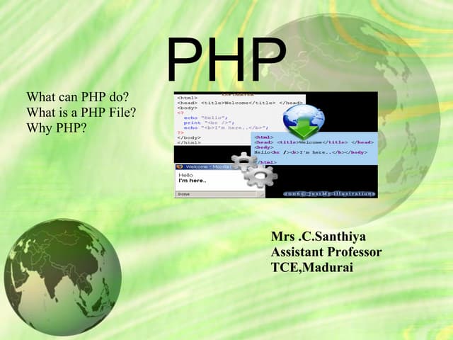 Php Lecture Notes | PPT Php Lecture Notes | PPT