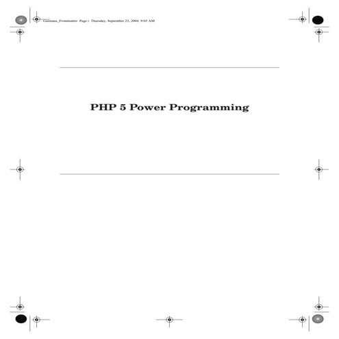Php 5-power-programming | PDF