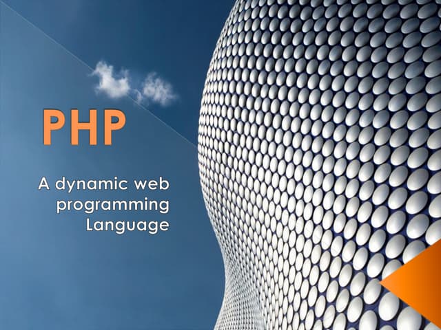 Php A Dynamic Web Scripting Language Ppt 7516