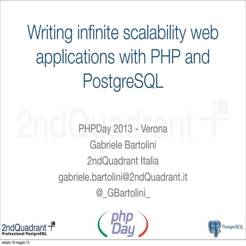 Writing Infinite Scalability Web Applications With Php And Postgresql Ppt 4252